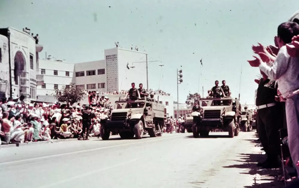 Military parade in Jerusalem after the six-day war