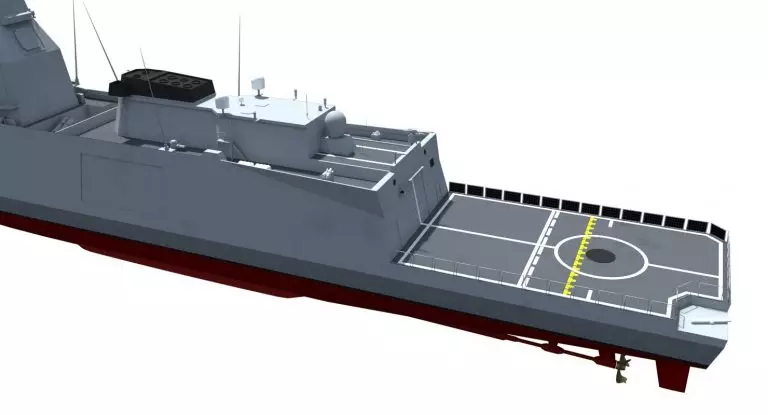 Frigate Futuristic của tương lai cho hạm đội Pháp hoặc những gì các chất làm việc như Belharra (FTI)