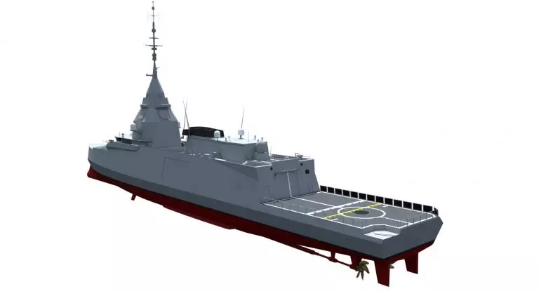 Fragates futuristas do futuro para a flota francesa ou cales son as fragatas como Belharra (FTI)