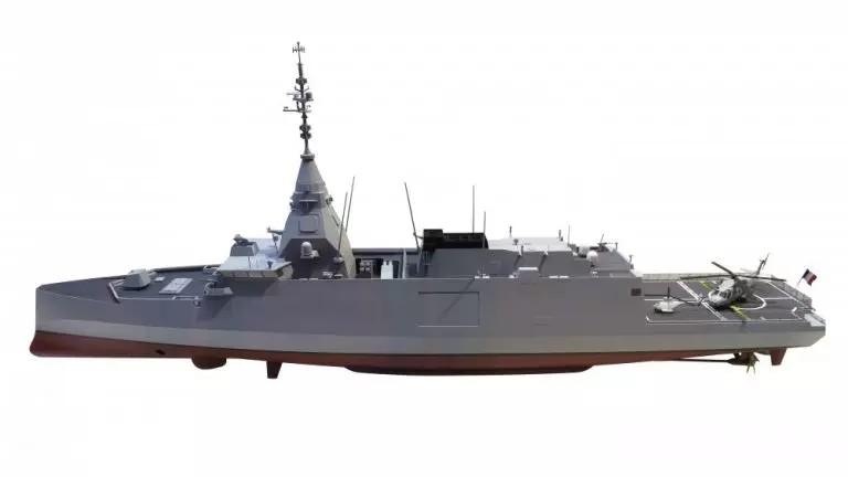 Prancūzijos laivyno ateities futuristiniai frigatai arba kokie yra fraigatai kaip Belharra (FTI)