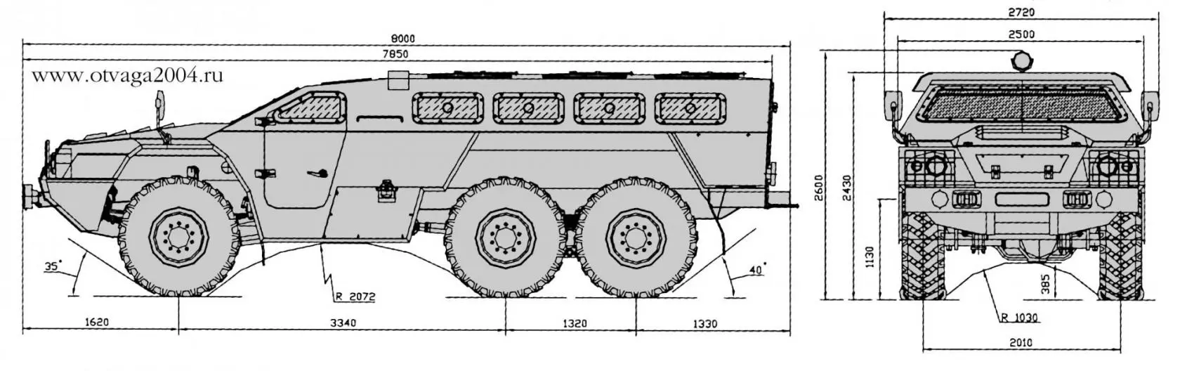 צוריקקומען פון BTR-152 אָדער בולאַט אַרמערד מאַשין