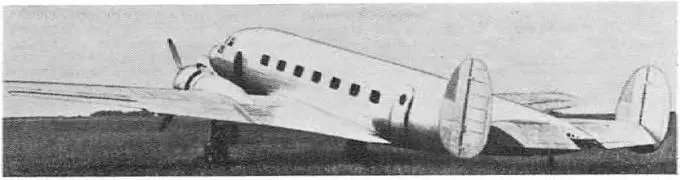 Izkušeno potniško letalo P.Z.L.44 Wicher. Poljska