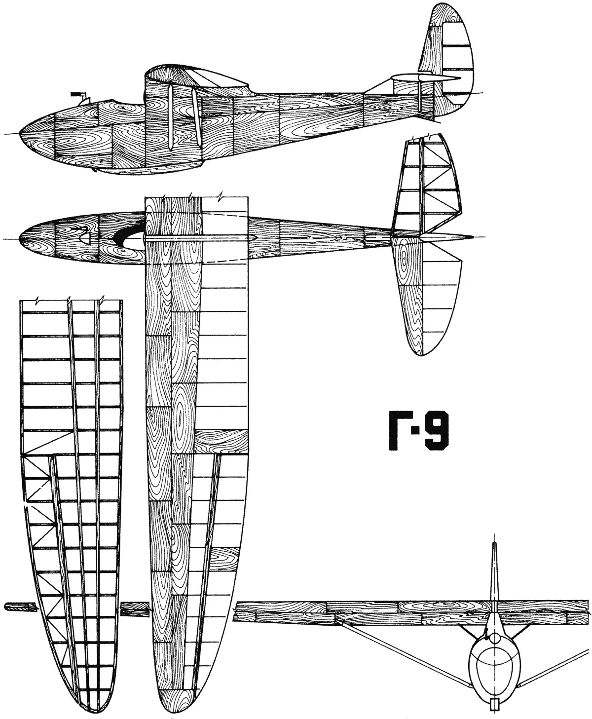 Gribovskin kevyet siivet. Osa 1 Purjelentokoneet ja lentokoneet G-1-G-9