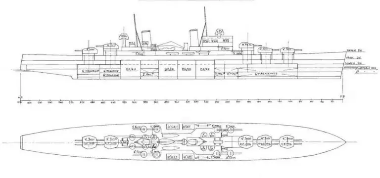 ZA項目巡洋艦的外觀方案用於建立遊戲模型