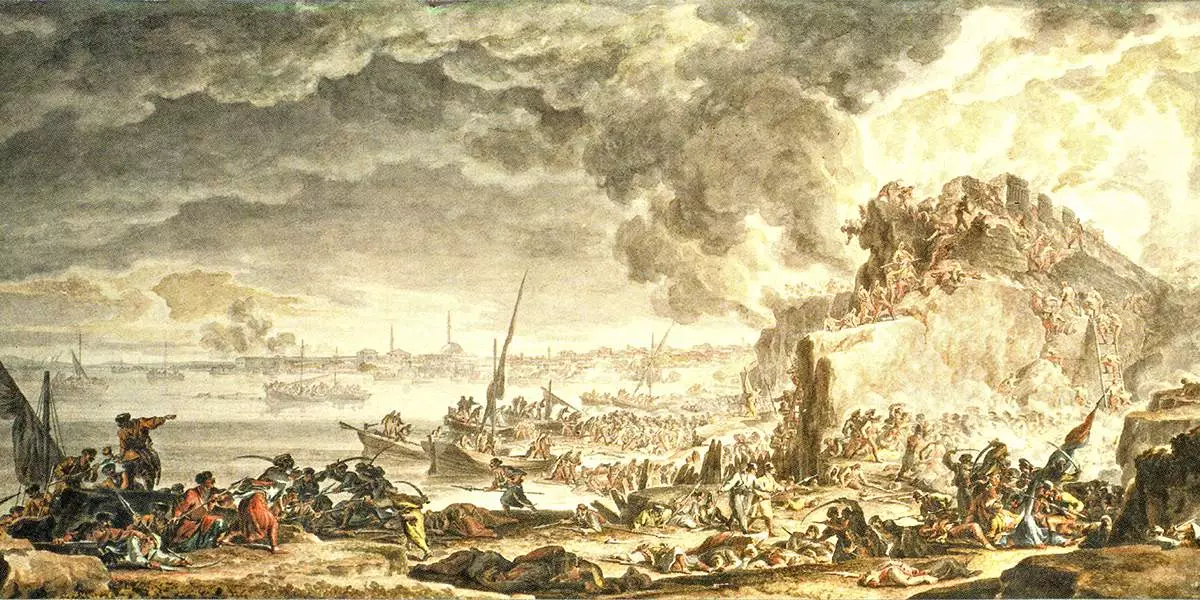 Stuhia e Izmailit më 11 dhjetor 1790, artist - M. Ivanov