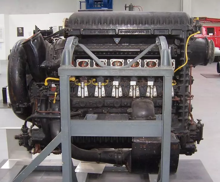 Motorul Jumo-207 de la Muzeul Tehnic Hugo Junkers din Dessau.