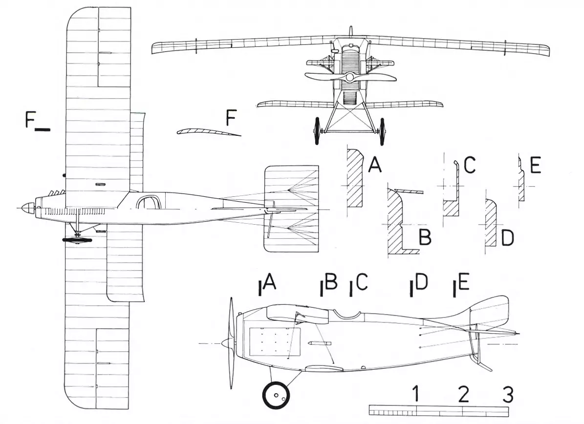 esquema de um lutador experiente Cantilever Aero Bullet