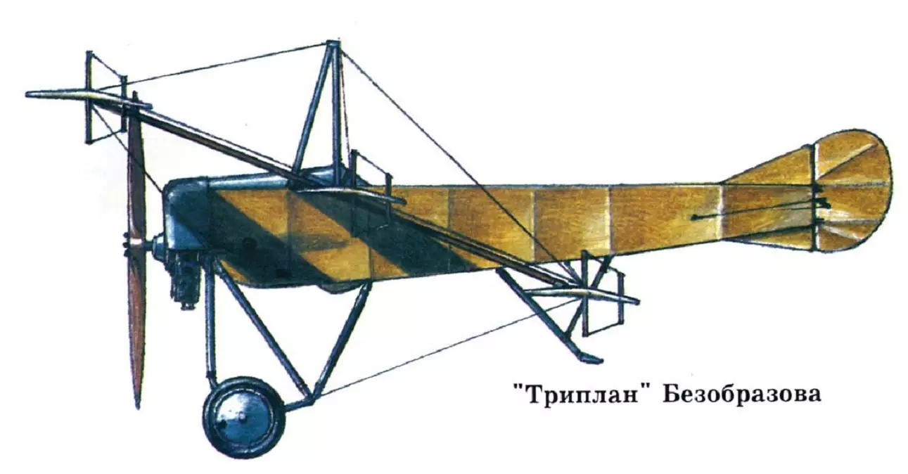 Руски ловци Првог светског рата. Триплане Безобразова