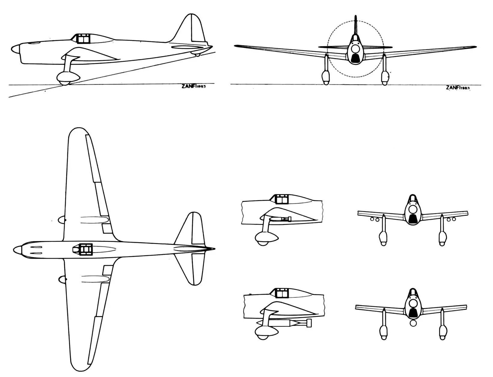 Light assault aircraft SAIMAN V.A.L. Italya