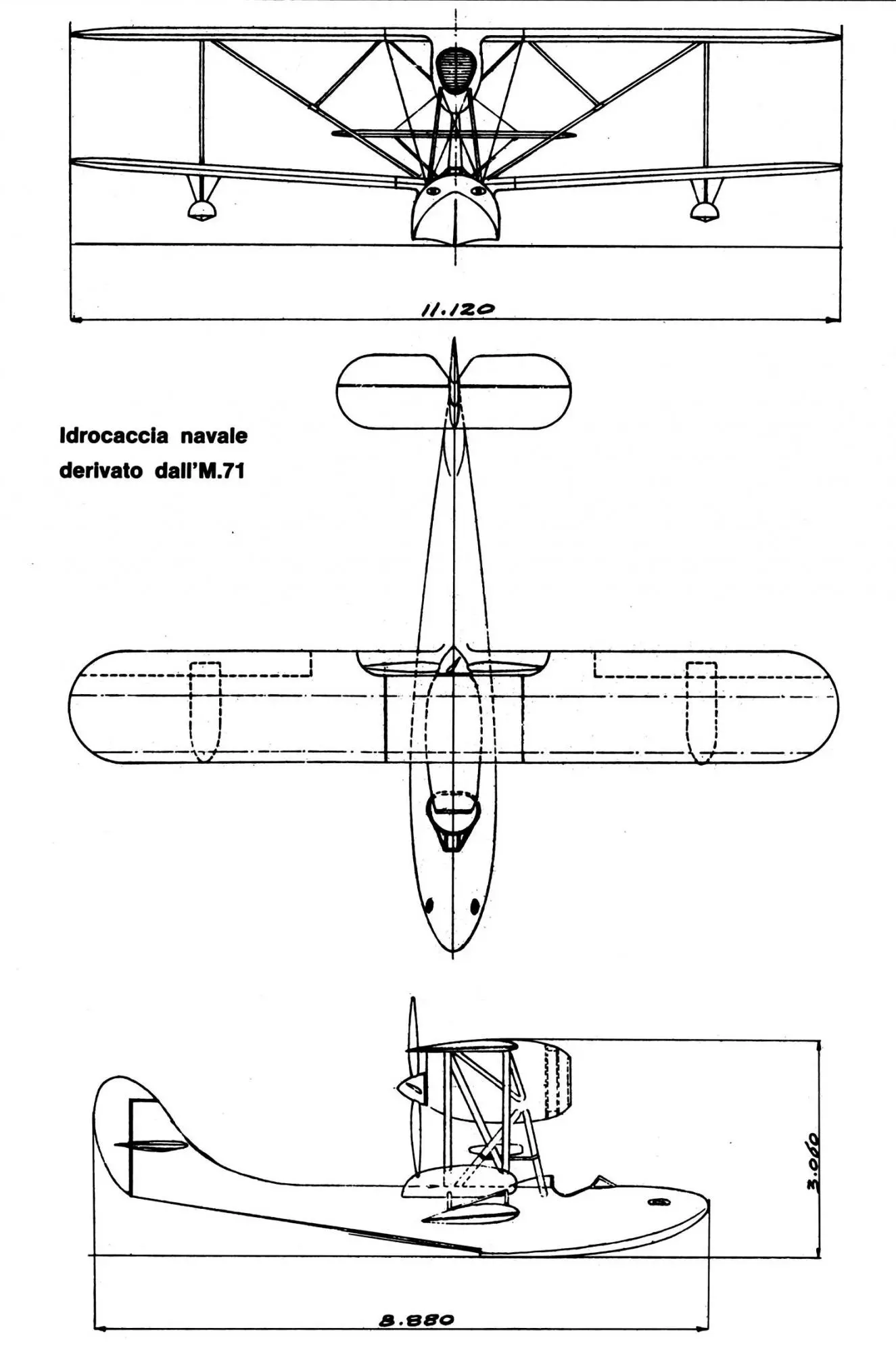 Proiecte de hârtie italiene. Trei avioane de luptă Castoldi