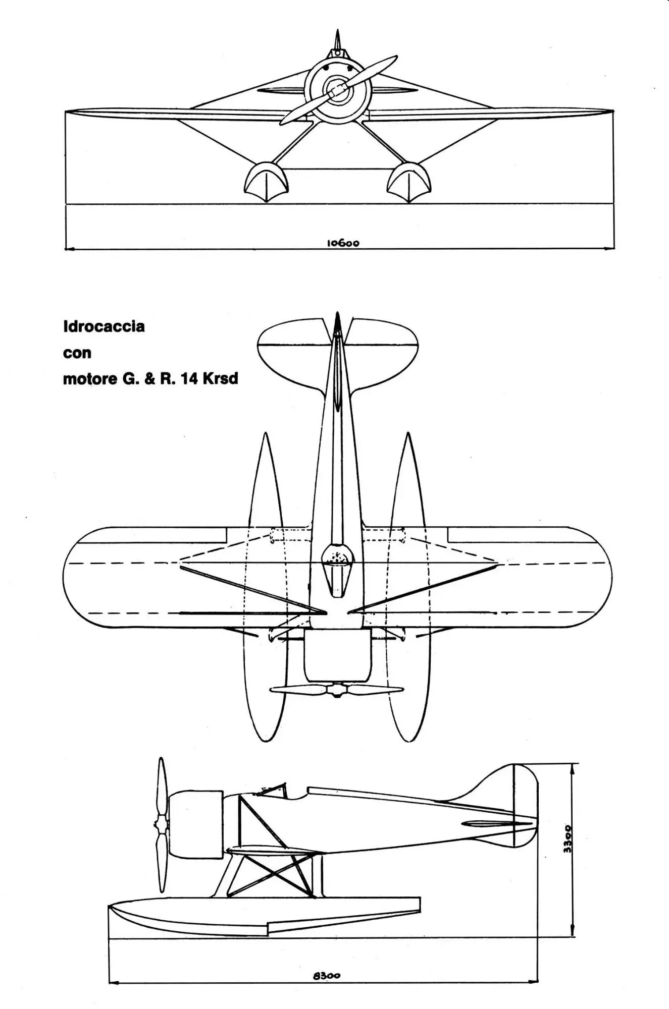 Proiecte de hârtie italiene. Trei avioane de luptă Castoldi