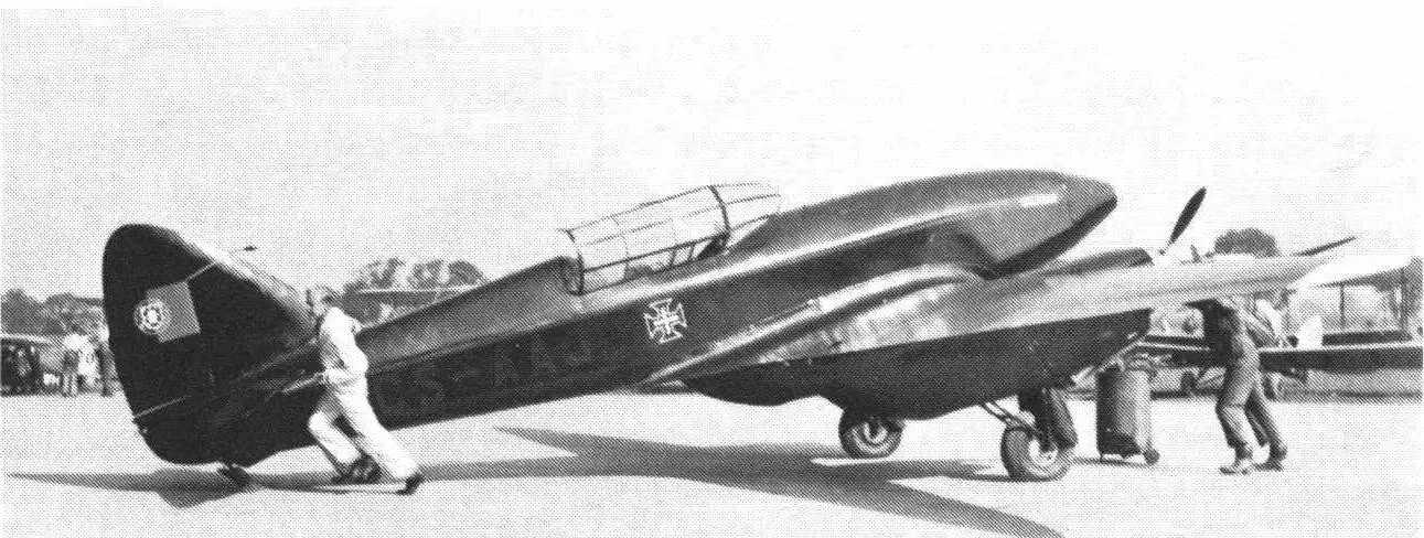 De Havilland D.H.88 Comet racerfly. Storbritannia