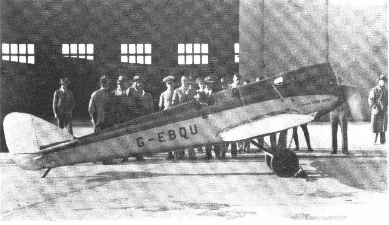 El avión de carreras de Havilland D.H.71 Tiger Moth. Reino Unido