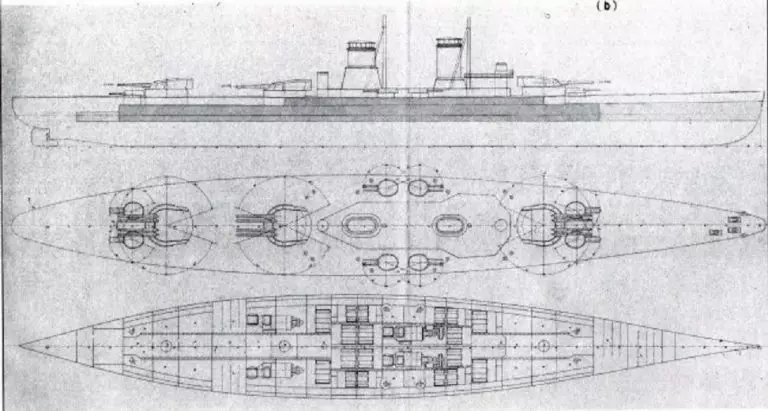 Proyek SuperLinkor Italia dari periode antarwar kekuatan terburuk dunia kapal perang