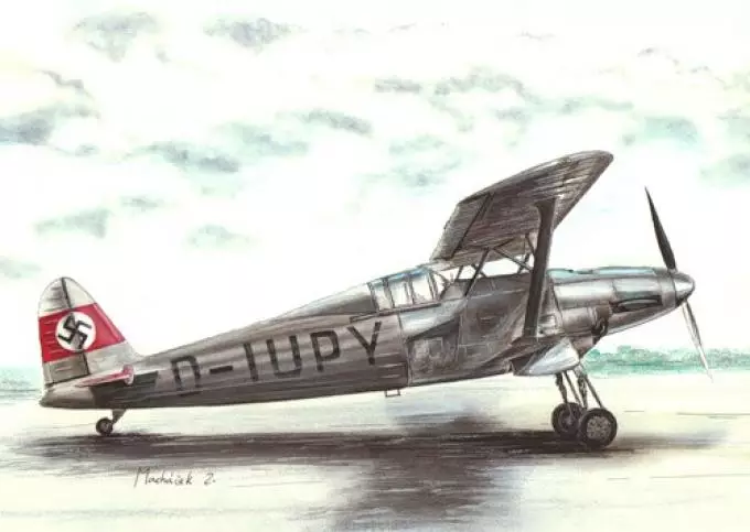 Erfarne jager Focke-Wulf FW 159. Dútslân