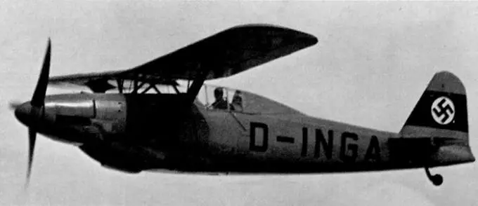 Erfarne jager Focke-Wulf FW 159. Dútslân