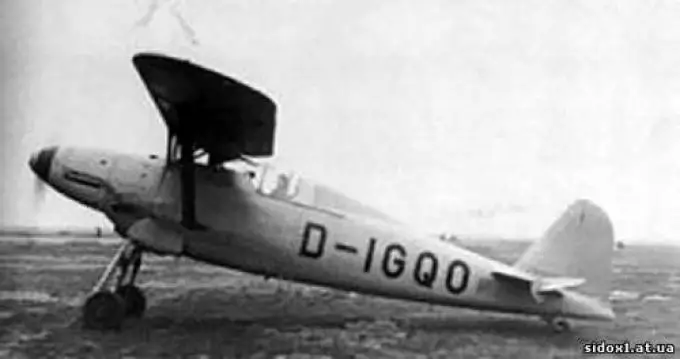 Erfarne jager Focke-Wulf FW 159. Dútslân