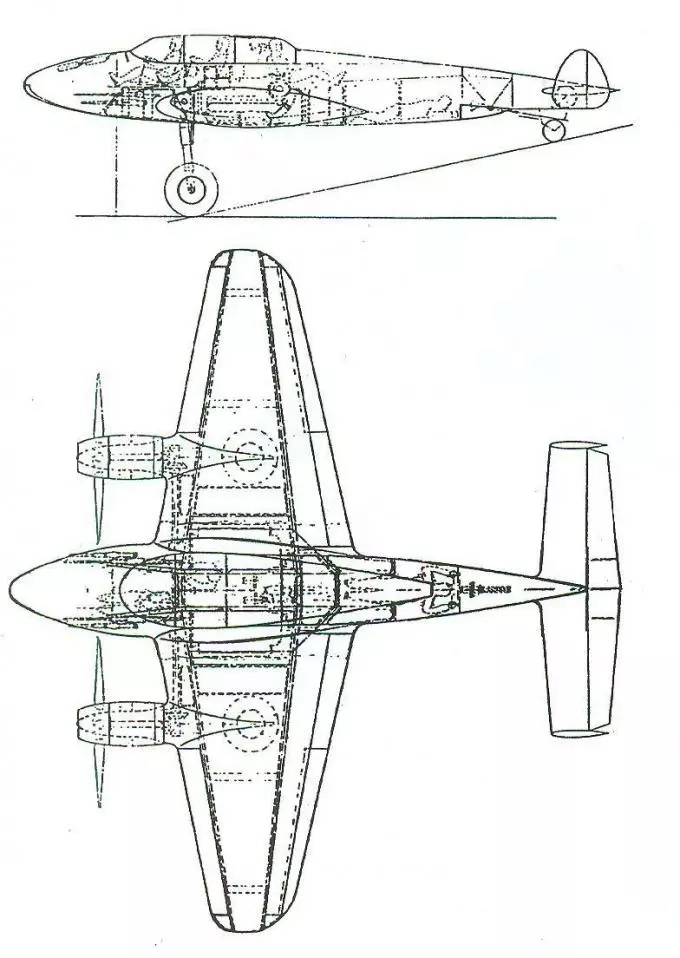 Malakas na proyekto ng fighter Arado Ar E.561. Alemanya