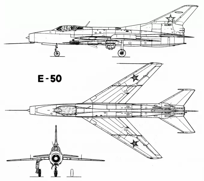 실험적인 전투기-요격체 E-50의 계획