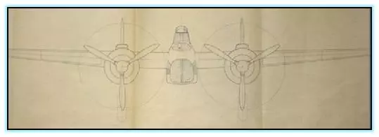 Италиански хартиени проекти. Проект за среден бомбардировач Breda Ba.99. Италия