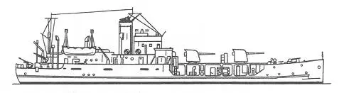 Kapal perang Ladoga.