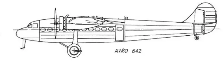 Avro 618 Fiaramanidina mpandeha folo sy ny karazany miovaova. Fizarana 4 Fiaramanidina mpandeha Avro 642