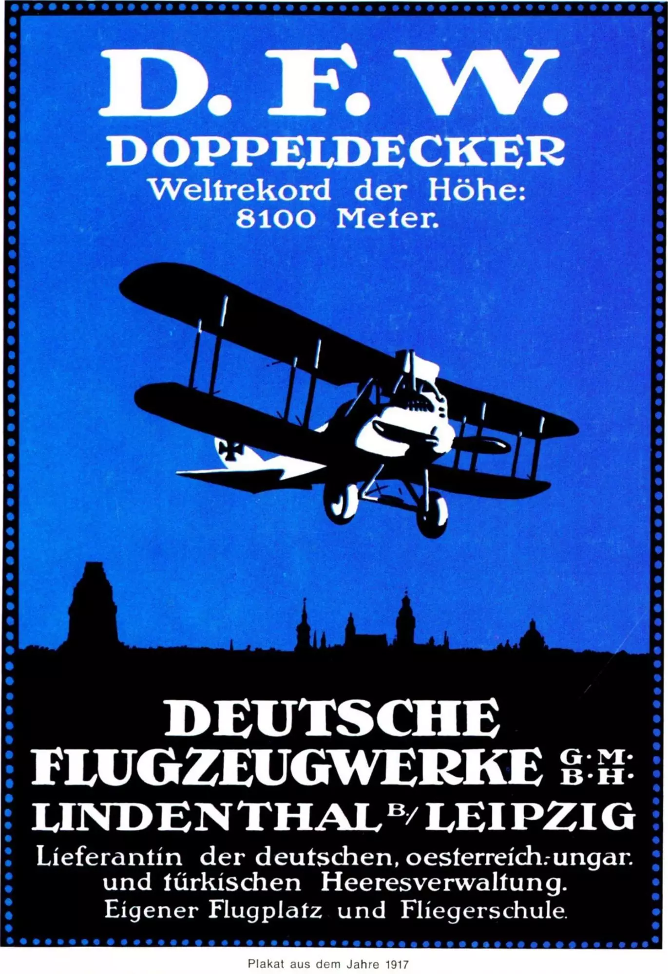 German propaganda posters on aviation during the First World War