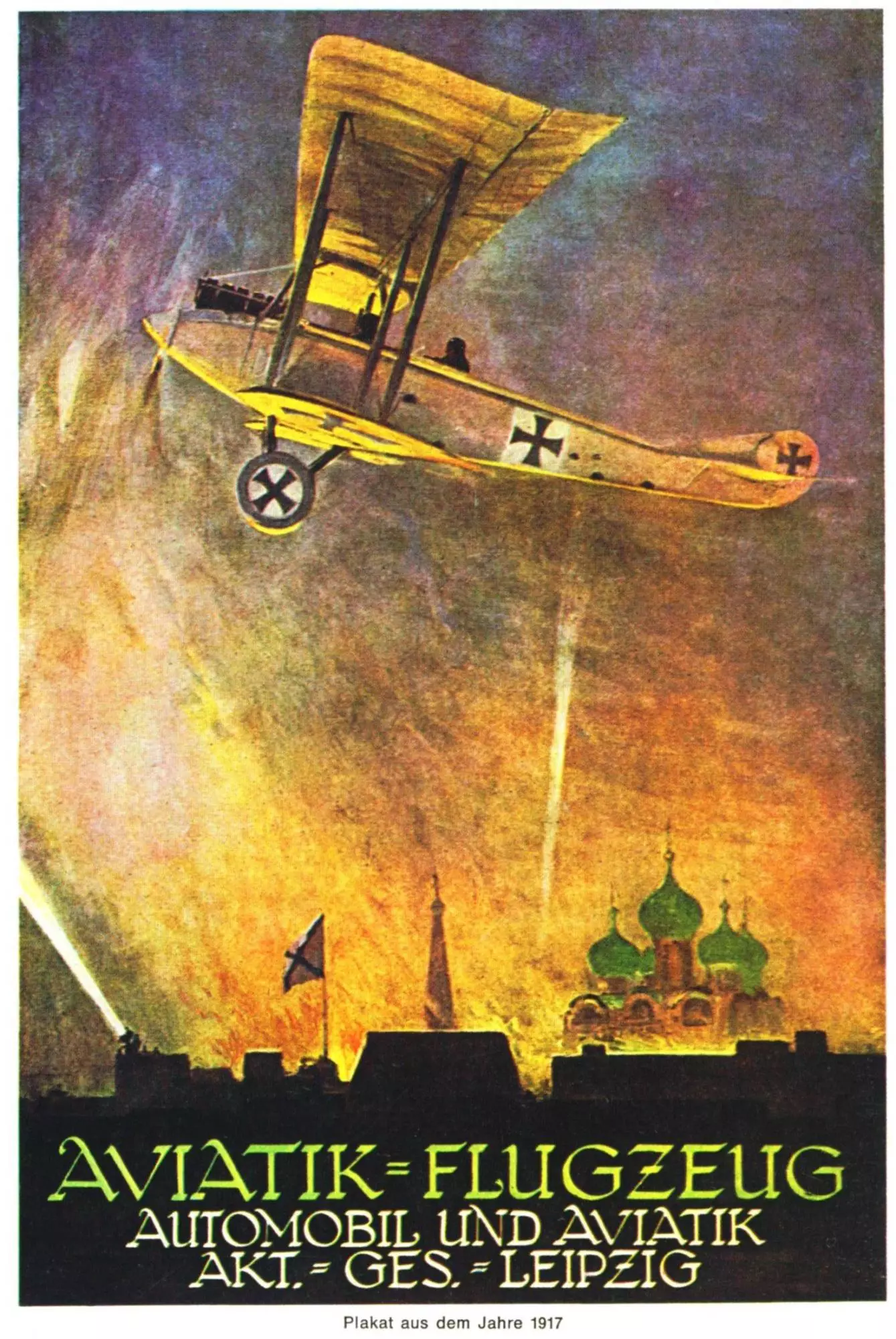 German propaganda posters on aviation during the First World War