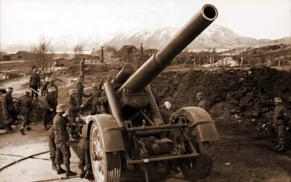 210 mm howitzer (amọ) 21 cm Fúnmi 18