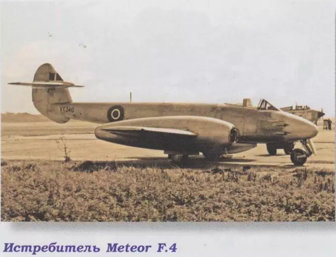 Een poging om de Gloster Meteor IV en de Havilland Vampire III-jagers te kopen door de Sovjet-Unie