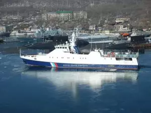 Proyék post-Soviét tina kapal laut tivy Rusia.