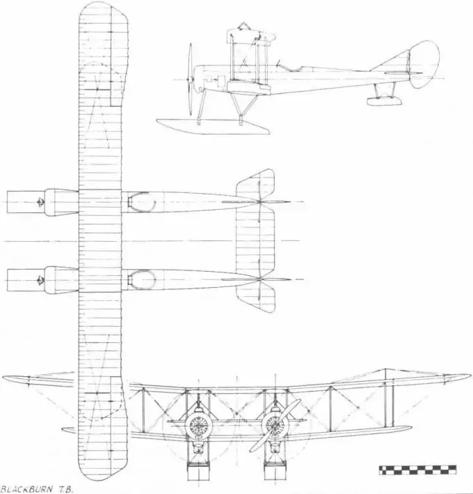 Interceptor cu hidroavion cu experiență al dirijabilelor Blackburn T.B .. Marea Britanie