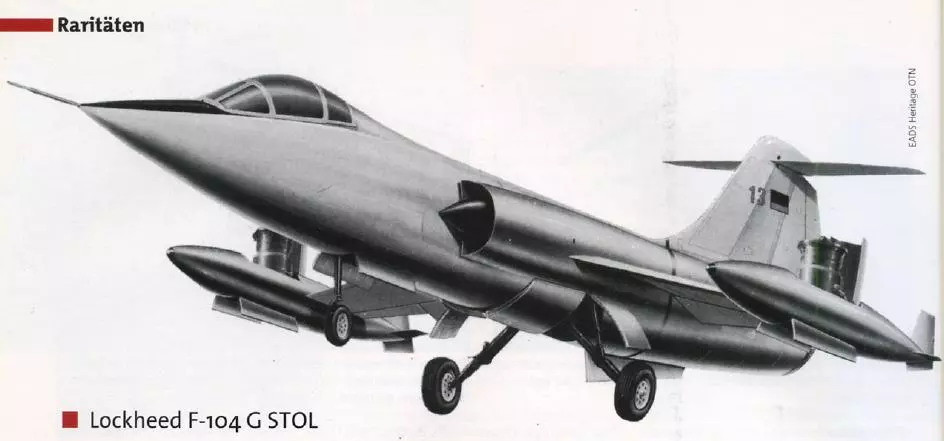 F-104 le bohlale ba Teutonic bo lefifi.