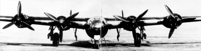 Megalomanie. Bombardier greu cu experiență lungă Messerschmitt Me 264. Germania. Partea 1