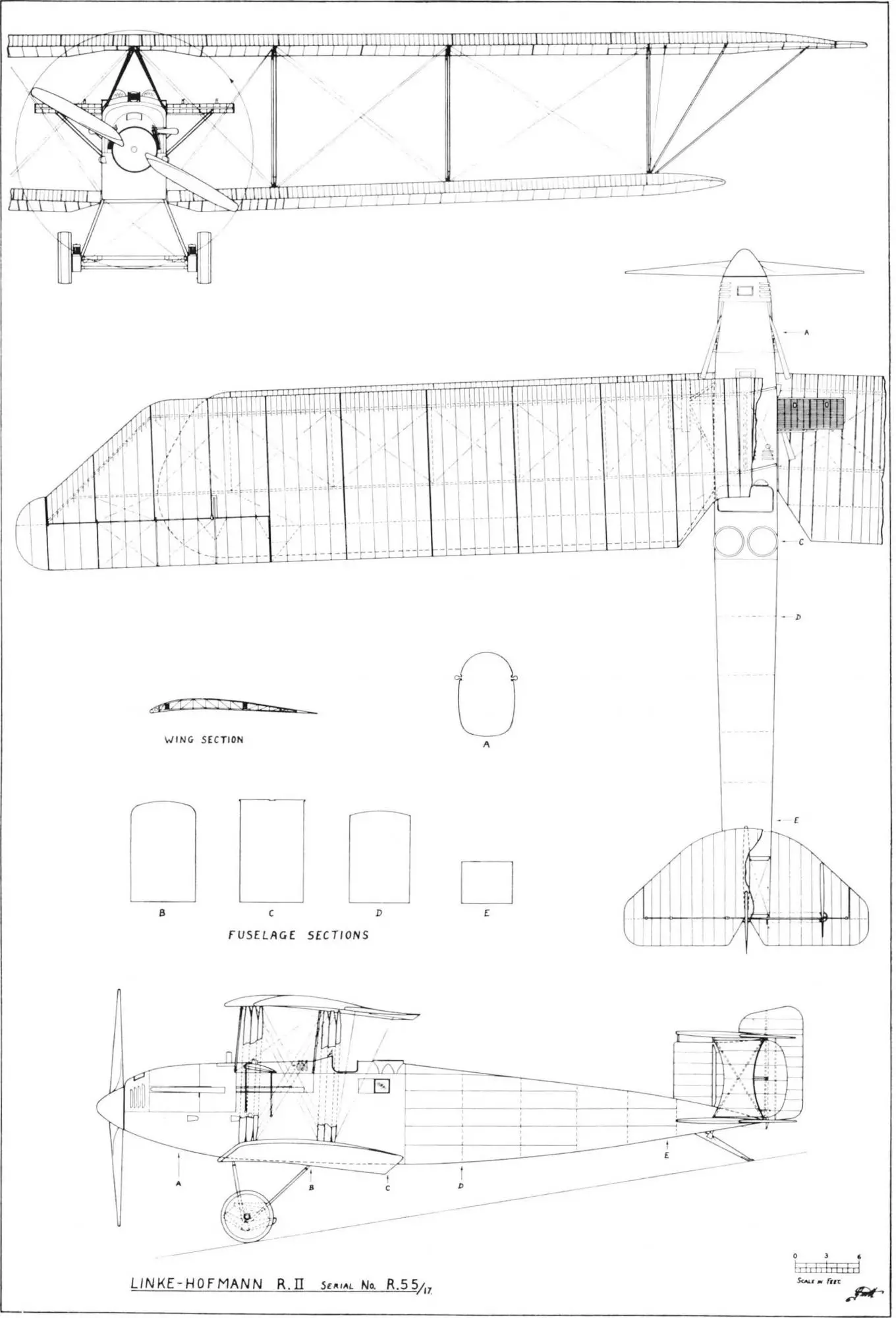 bombري بمبار Linke-Hofmann Werke. bomري بمبار Linke-Hofmann R.II. جرمني