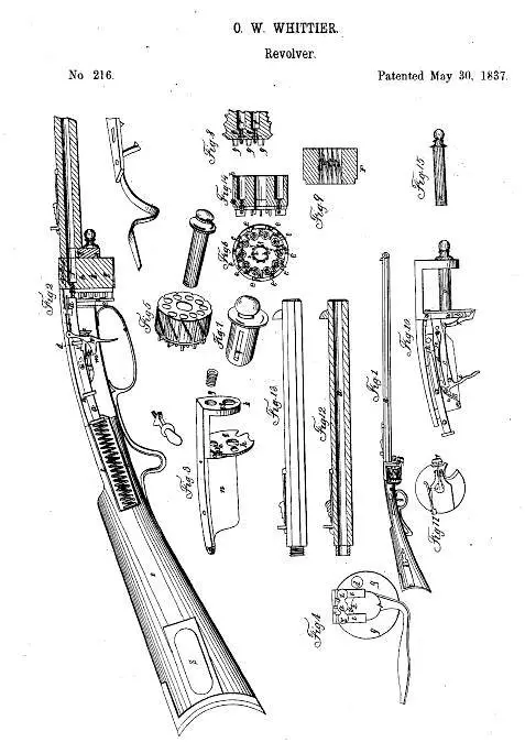 Whitter Remoll Rifle Patent Scheme