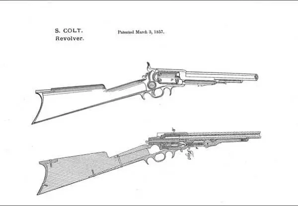 Patent 1857 on Rifle Roobka