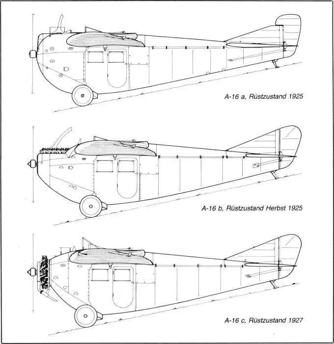 Focke-Wulf A.16 passagerarflygplan. Tyskland del 2