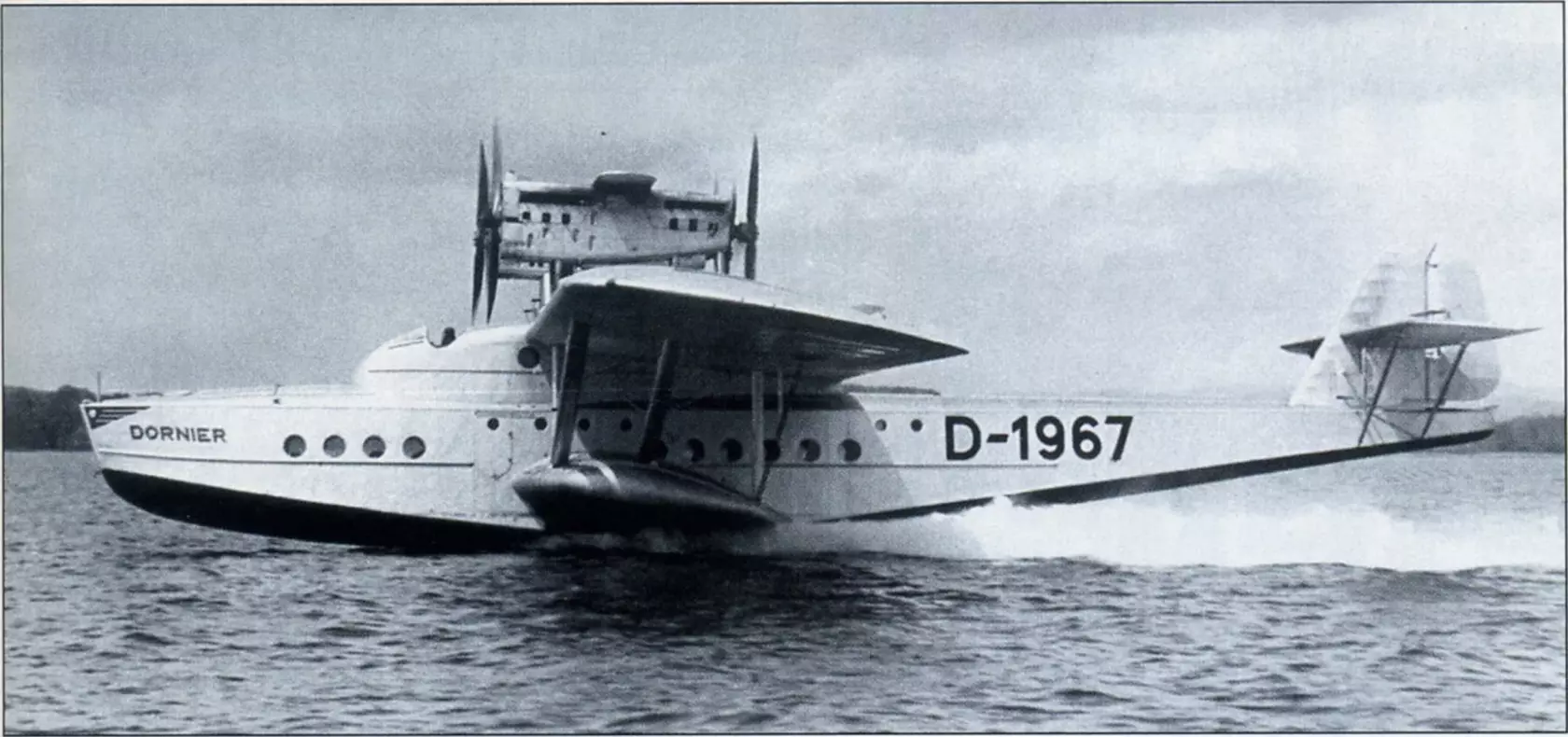 Irmã caçula Do X. Barco voador de passageiros Dornier Do S. Alemanha