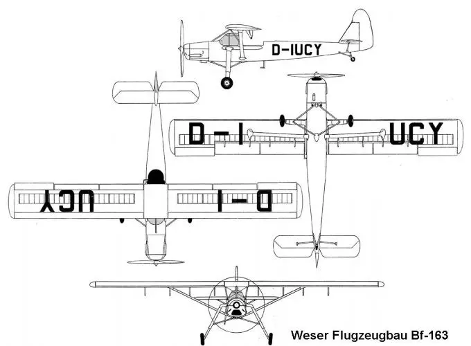 Nešťastní dědici „čápa“. Zkušená lehká víceúčelová letadla Siebel Si 201 a Bayerische Flugzeugwerke Bf 163. Německo