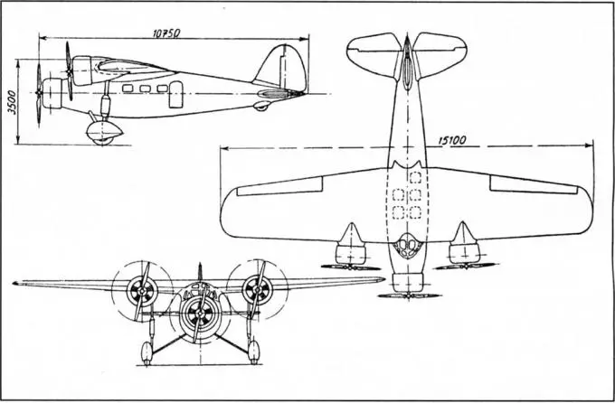 经验丰富的客机 Avia Av. 51。捷克斯洛伐克