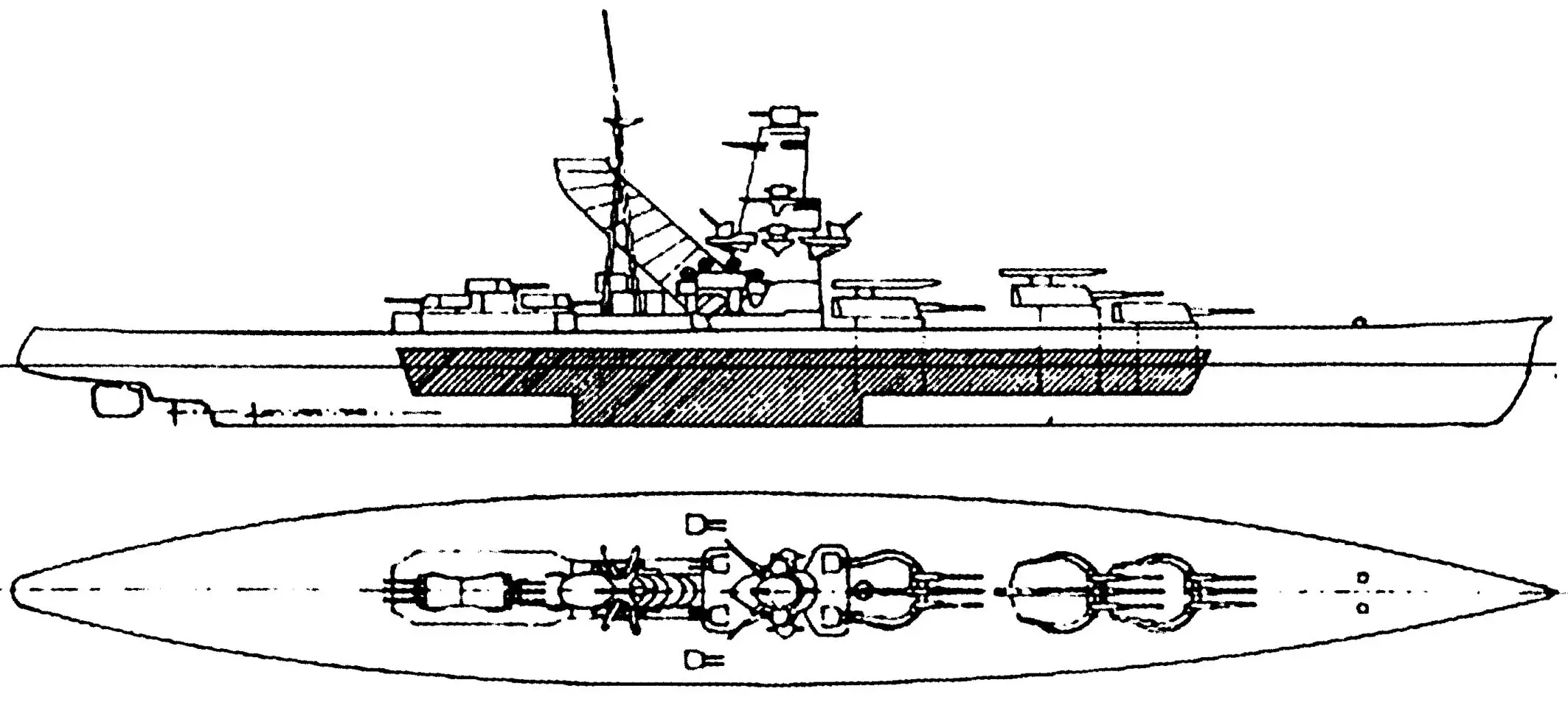 项目1929年9月7日的“平贺”。该杂志“军舰”的改造