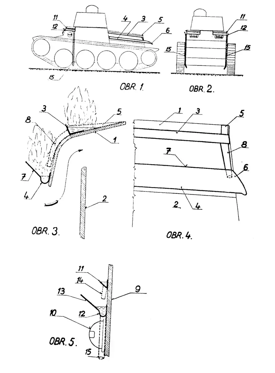 Alexey Surinov patent o sustavu zaštite od boca s zapaljivim tekućinom. Ova ideja je provedena na LTL-H