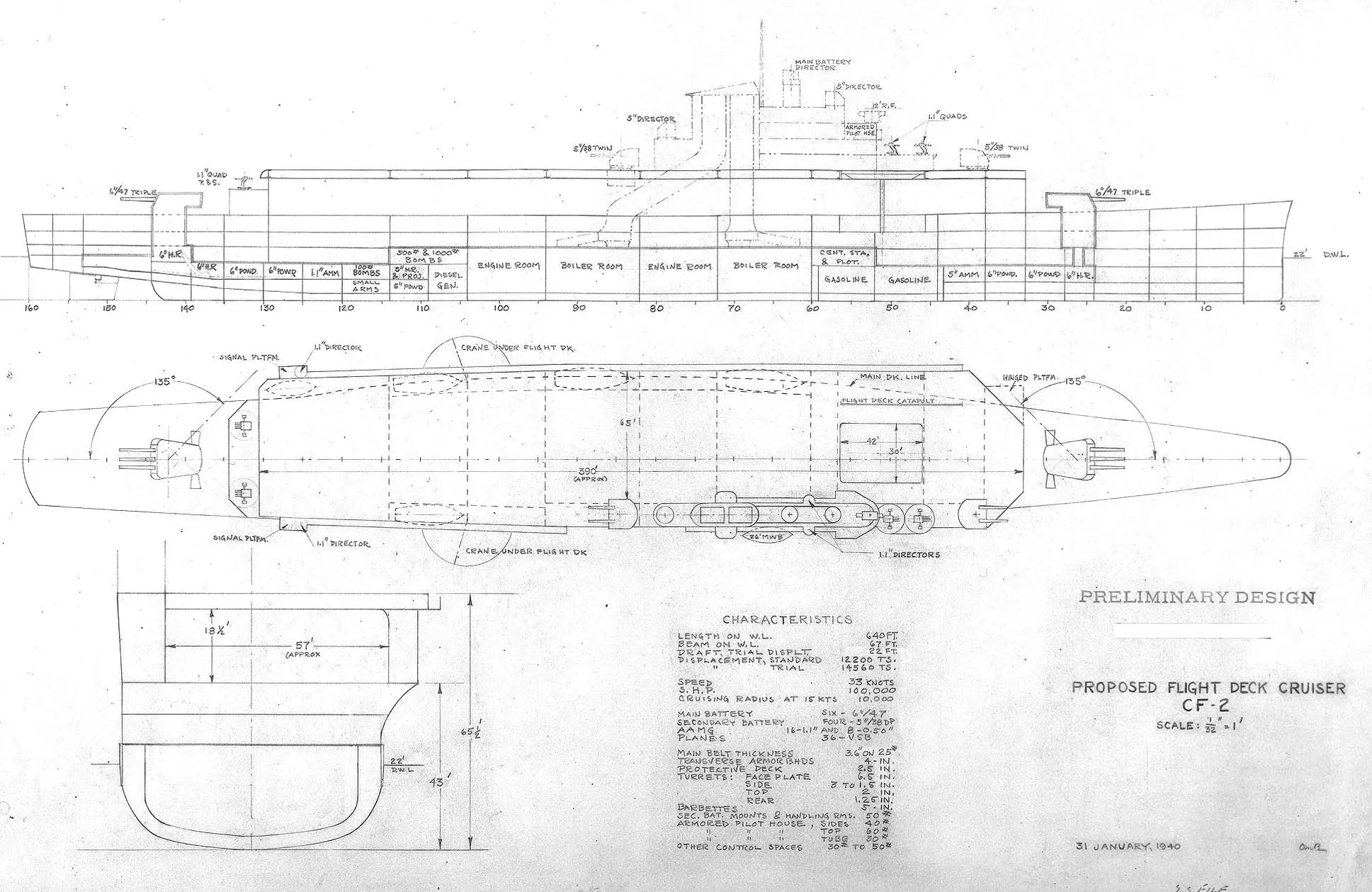 Cruiser-vliegdekschip, resterend in de tekeningen 522_15