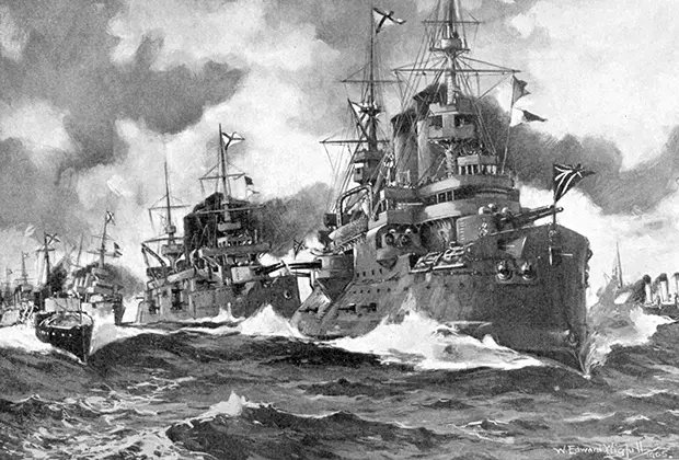 Avgusta 1904 flota Ruskega cesarstva napreduje