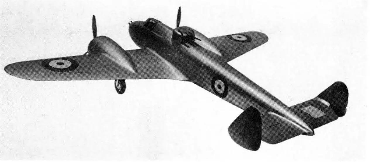 Erfaren heavy fighter Gloster F.9 / 37. Det Forenede Kongerige