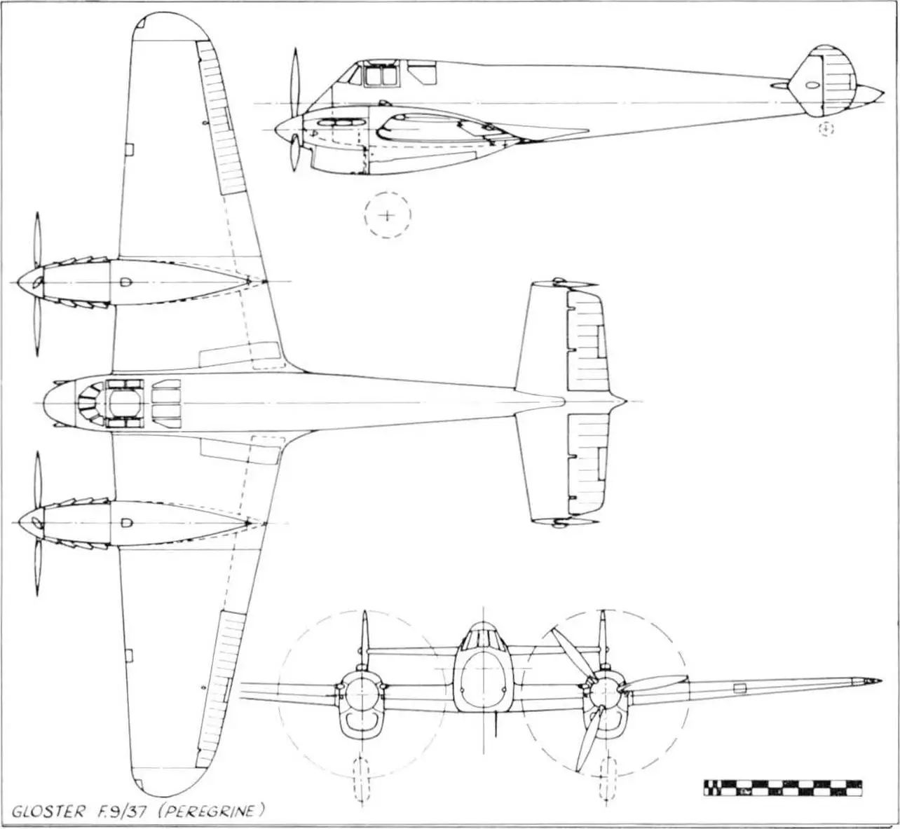 Tejribeli agyr söweşiji Gloster F.9 / 37. Angliýa