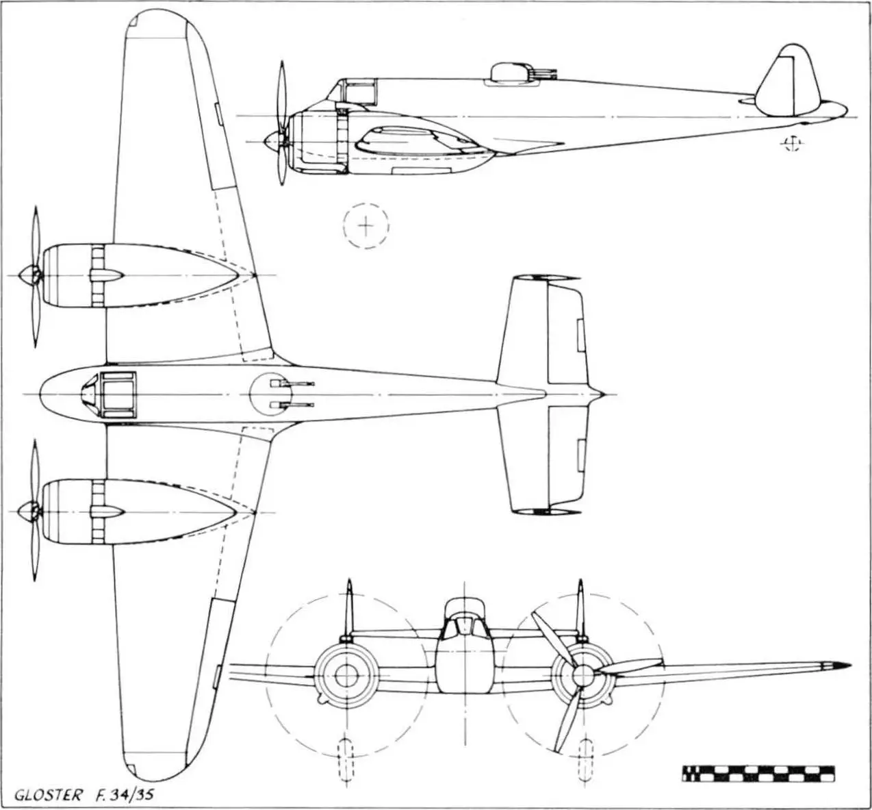 Máy bay chiến đấu hạng nặng giàu kinh nghiệm Gloster F.9 / 37. Vương quốc Anh