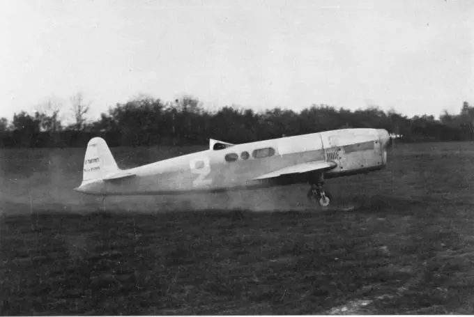 Lenktyninis lėktuvas Caudron-Herbemont 366 Martinet. Prancūzija