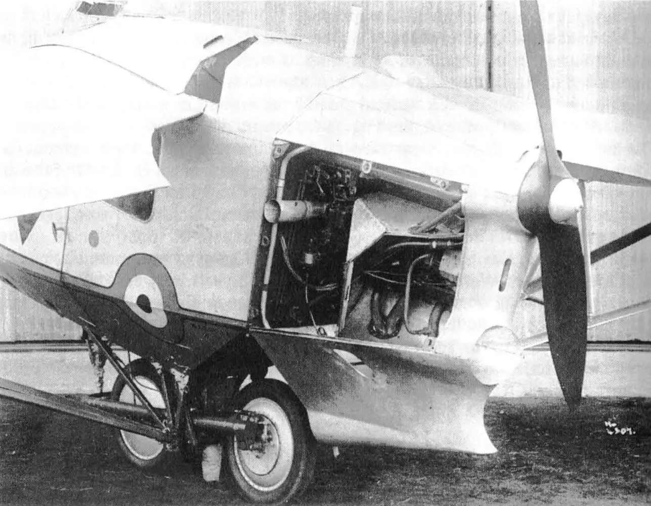 Geschichte der Pterodaktylen. Erfahrenes Versuchsflugzeug Westland Pterodactyl IV. Vereinigtes Königreich